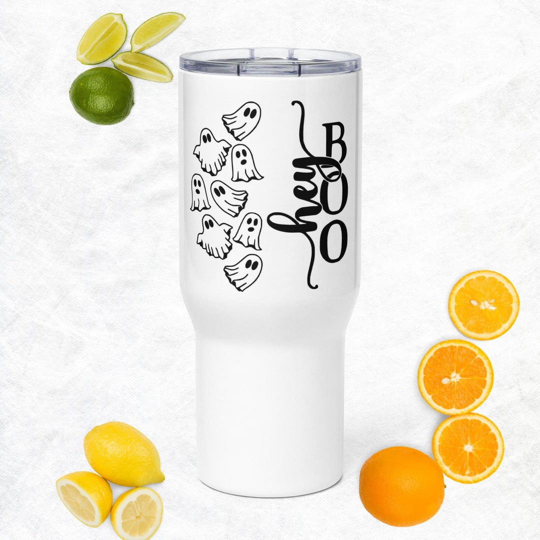 Hey Boo Travel Mug With a Handle - Etsy