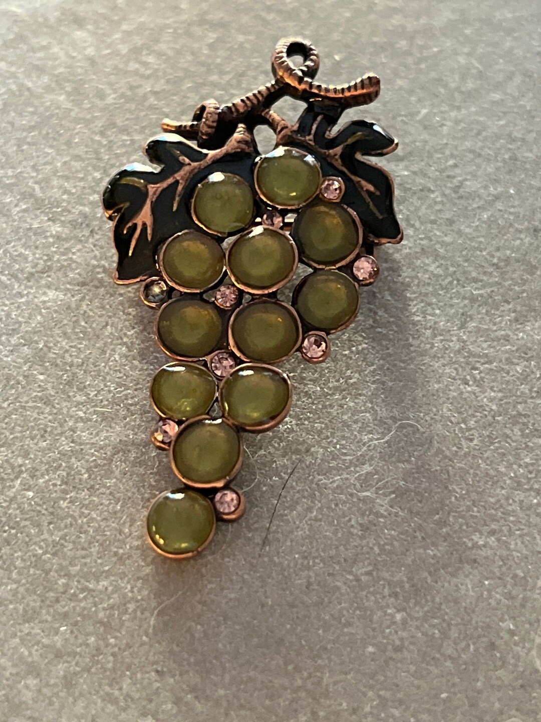 Unique Brooch of Grapes - Etsy