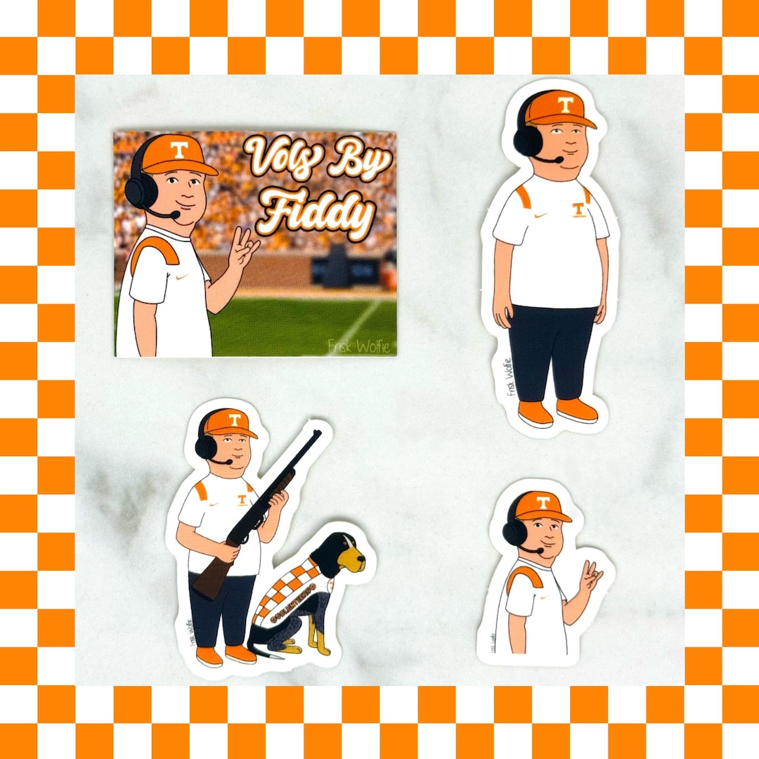 Original Artist Bobby Heupel Tennessee Volunteers Sticker Vols GBO Vols ...