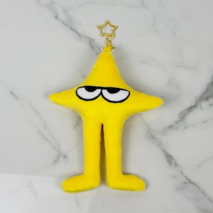 The Original Starwalker Plush Deltarune Fanart Yellow Star Minky ...