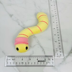 Worm Plush – Handmade Minky Earthworm Plushie, Colorful Custom Plush ...