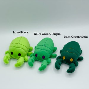 MINI PLUSH Squeaky Colorful Minky Stag Beetle Plush Magnetic Adorable ...