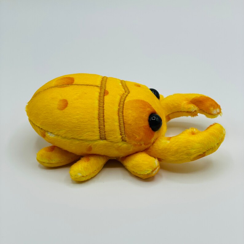 Mini Cheese Stag Beetle Plush – Cute Tiny Food Bug Plushie, Swiss ...