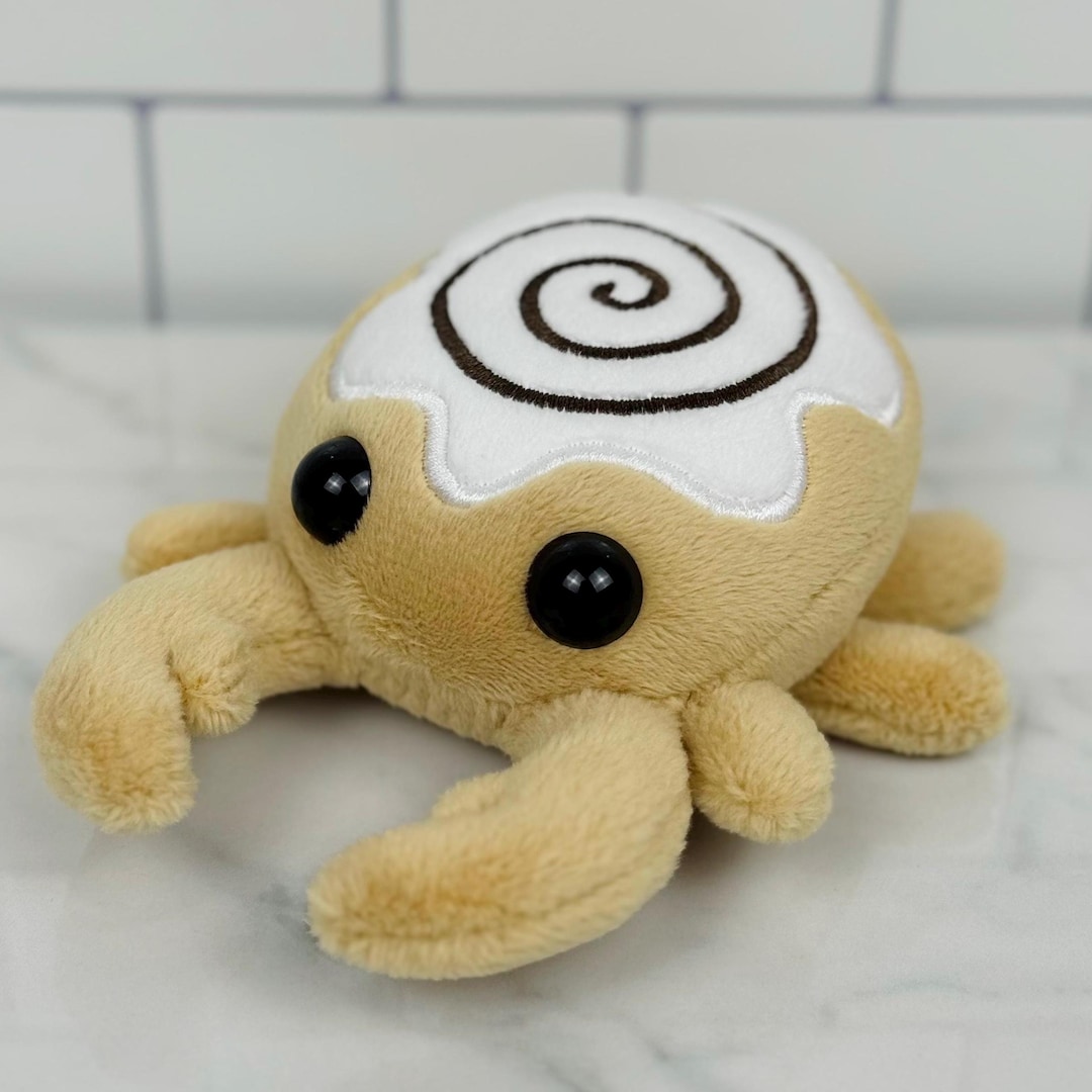 Adorable Cinnamon Roll Stag Beetle Plush – Cute Breakfast Bug Plushie ...
