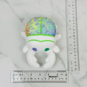 Shiny Shell Stag Beetle Plush – Handmade Minky Bug Plushie, Colorful ...