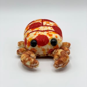 MINI PLUSH Squeaky Minky Food Pepperoni Pizza Stag Beetle Plush ...
