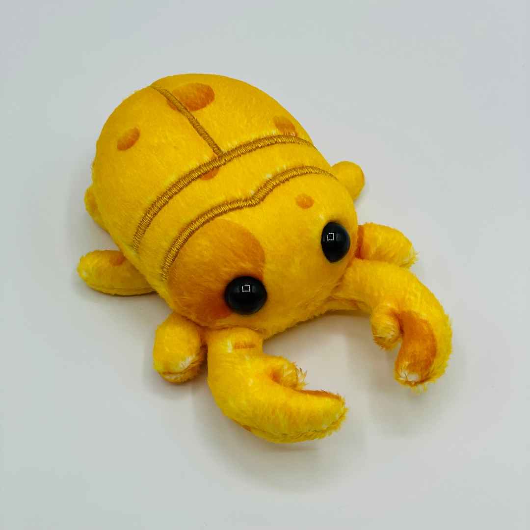 Mini Cheese Stag Beetle Plush – Cute Tiny Food Bug Plushie, Swiss ...