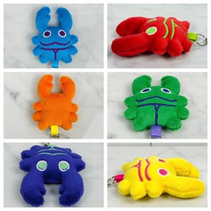 Stag Beetle Keychain Plush – Customizable Minky Bag Charm, Handmade ...