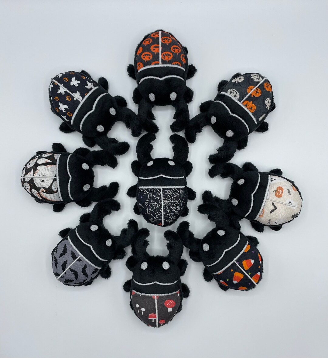 MINI PLUSH Tiny Squeaky Halloween Stag Beetle Plush Magnetic Adorable Cute Bug Plush - Etsy