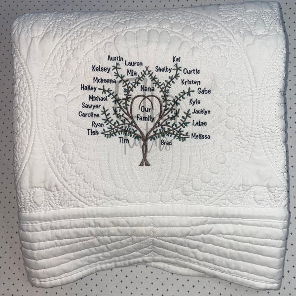 Family Tree Quilt - Etsy