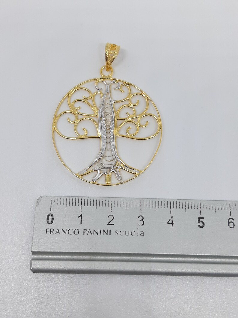 Tree of Life Two-tone Silver Watermark Pendant - Etsy
