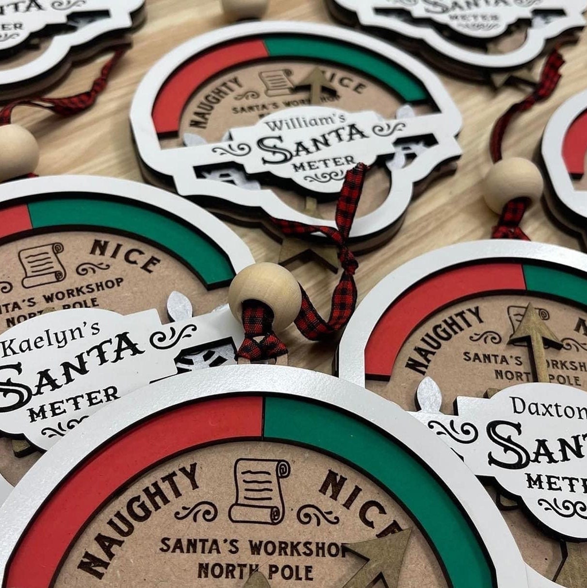 Santa Meter Naughty Nice Meter Personalized Ornament - Etsy