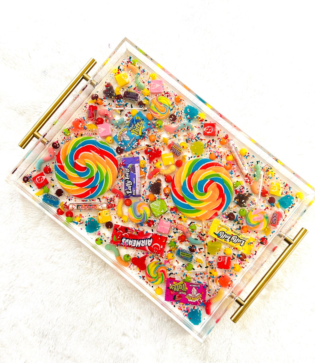 Extra Large Candy Tray, Colorful Serving Tray, Coffee Table Tray, Candy ...