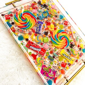 Extra Large Candy Tray, Colorful Serving Tray, Coffee Table Tray, Candy ...