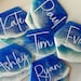 Ocean Theme Wedding Table Numbers Resin Ocean Wave Party - Etsy