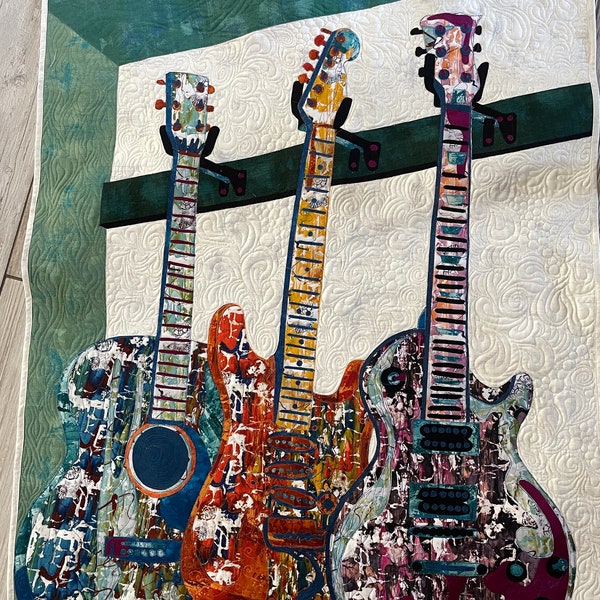 Guitar Quilt Pattern - Etsy