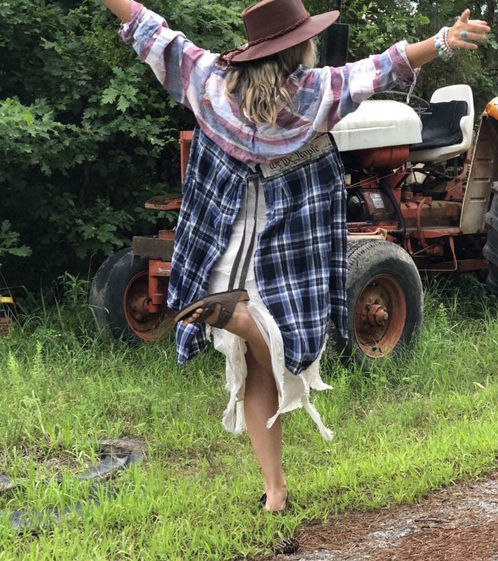 Flannel Duster acid Washed Sunbleached Festival Fashion - Etsy