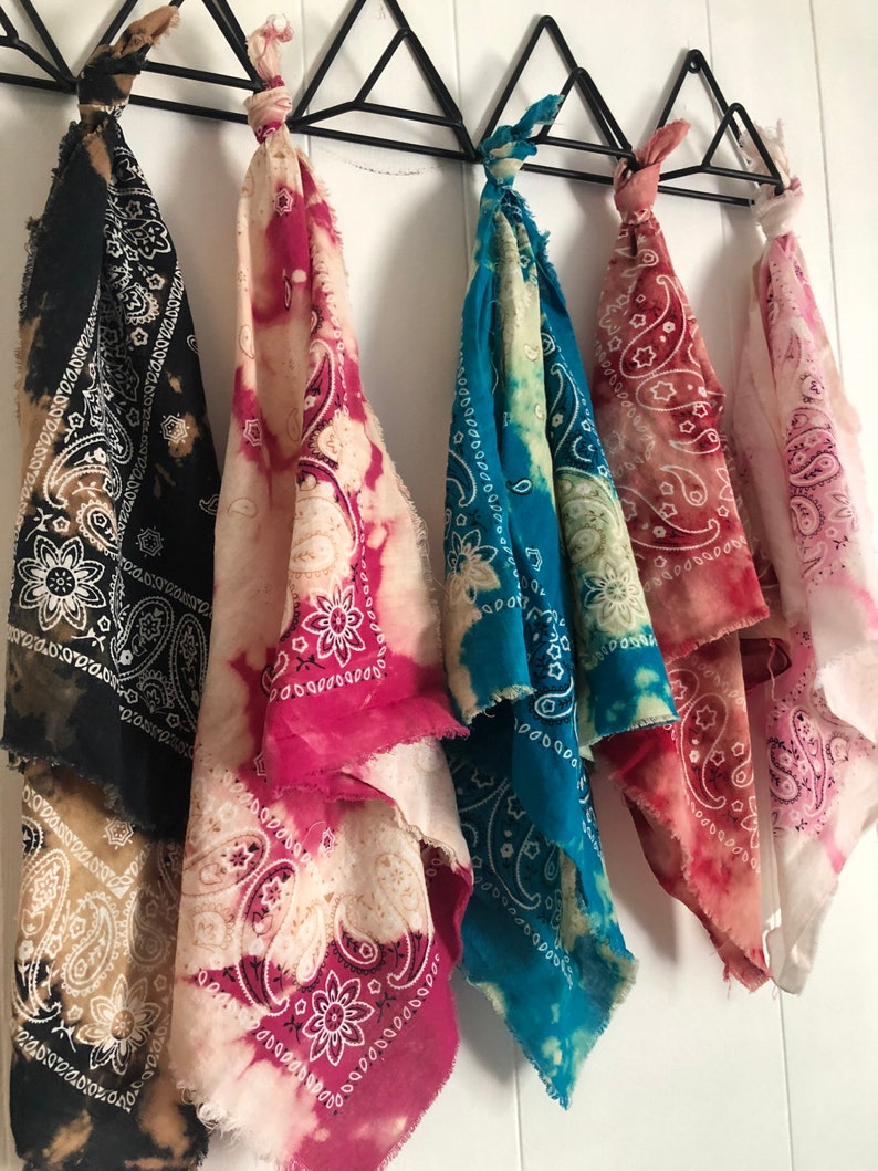 Face Mask /distressed Face Mask / Rustic Tattered Torn Bandana - Etsy