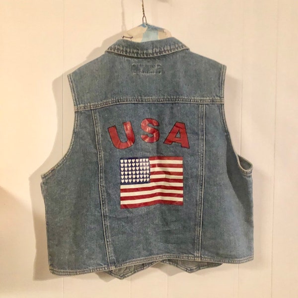 American Flag Vest - Etsy