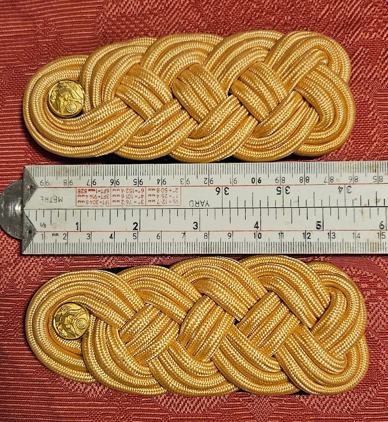 US Army Officer Shoulder Knot Mess Dress Uniform Gold Nylon Cord - Etsy