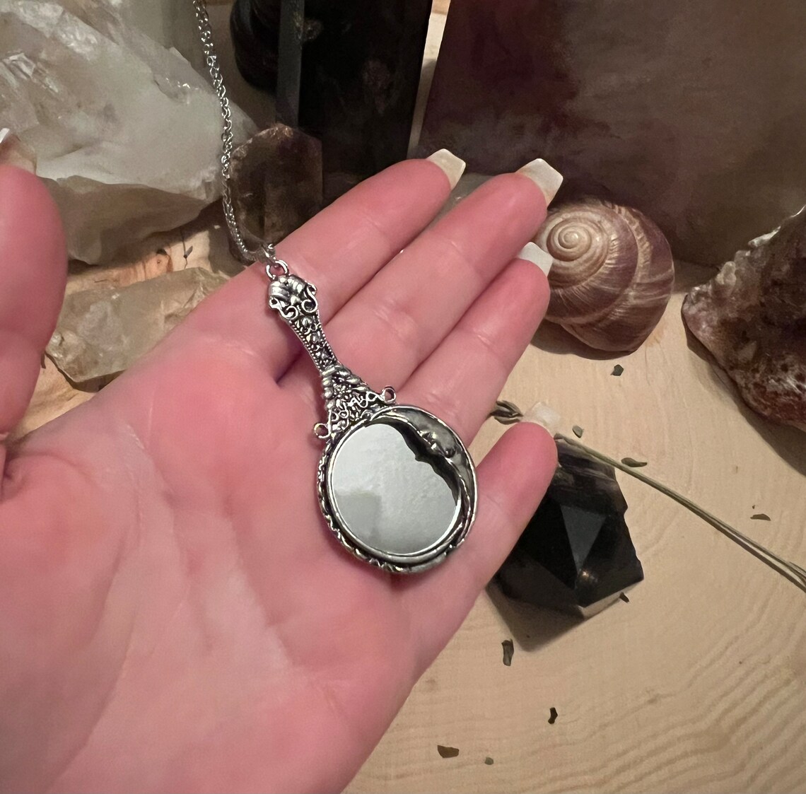 Hexenspiegel Witchs Mirror Ritually Crafted Especially - Etsy