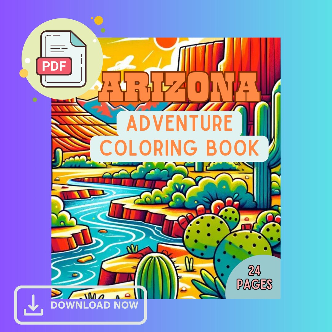 Explore Arizona: A Coloring Journey - 20 Unique Landscapes of the Grand ...