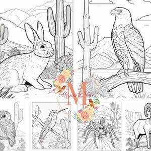 Arizona Wildlife Coloring Book | Print @ Home PDF | 30 Coloring Pages ...