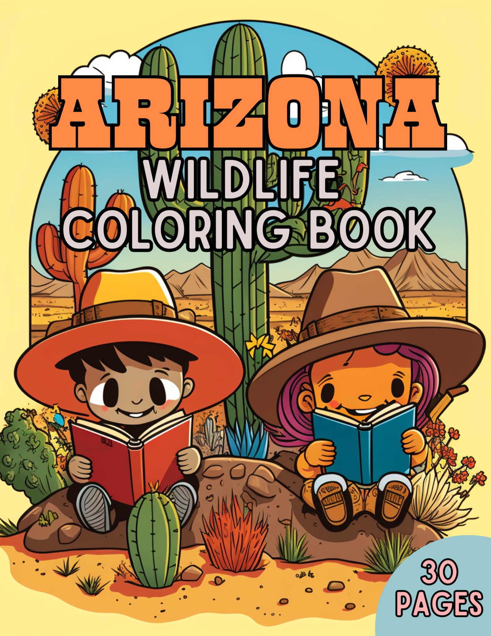 Arizona Wildlife Coloring Book | Print @ Home PDF | 30 Coloring Pages ...