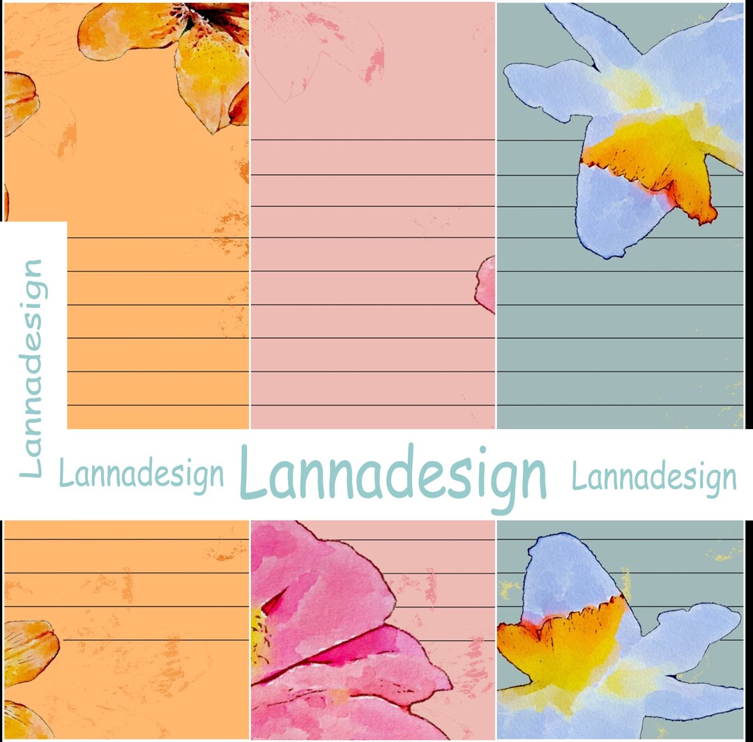 Instant Download, Notebook Paper,digital Art,printable,pattern ...