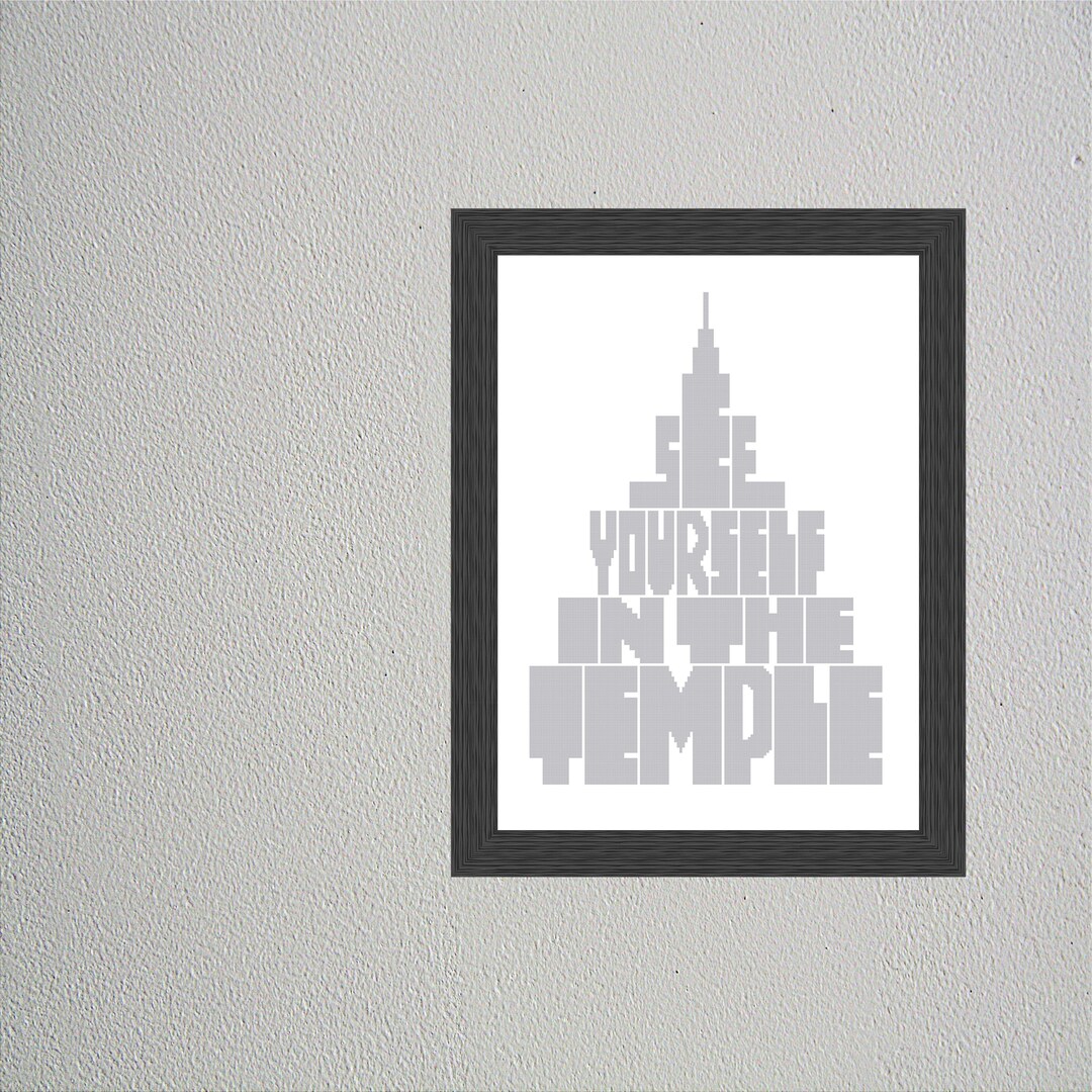 See Yourself in the Temple - Quentin L Cook - Quote - Cross Stitch ...