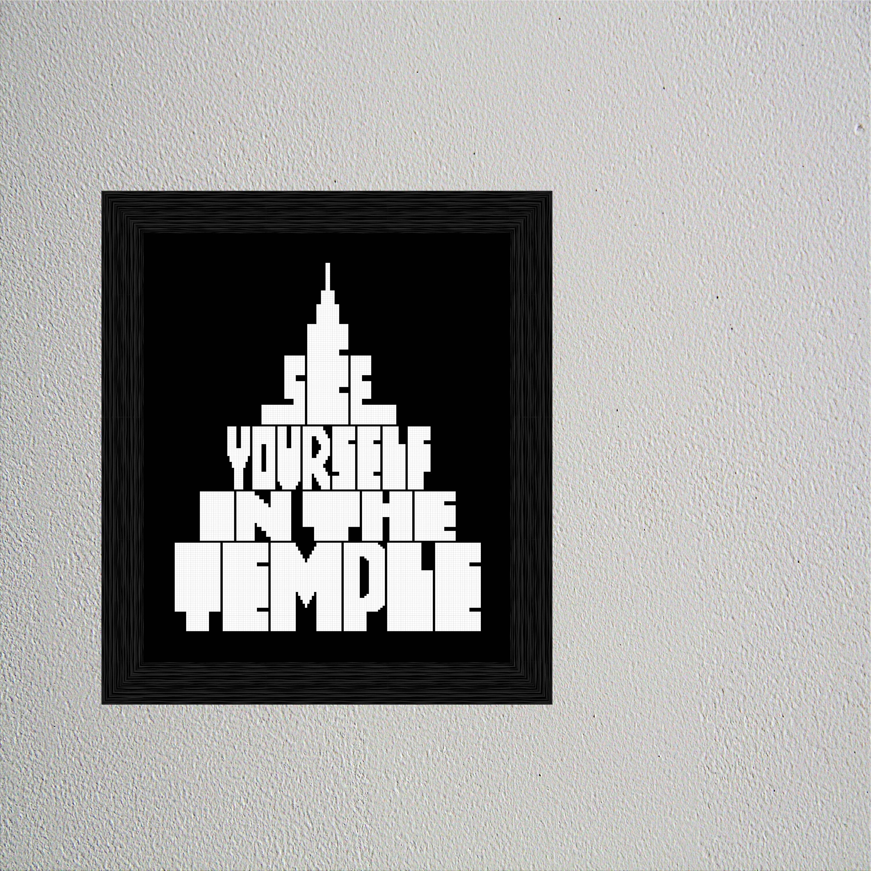 See Yourself in the Temple - Quentin L Cook - Quote - Cross Stitch ...