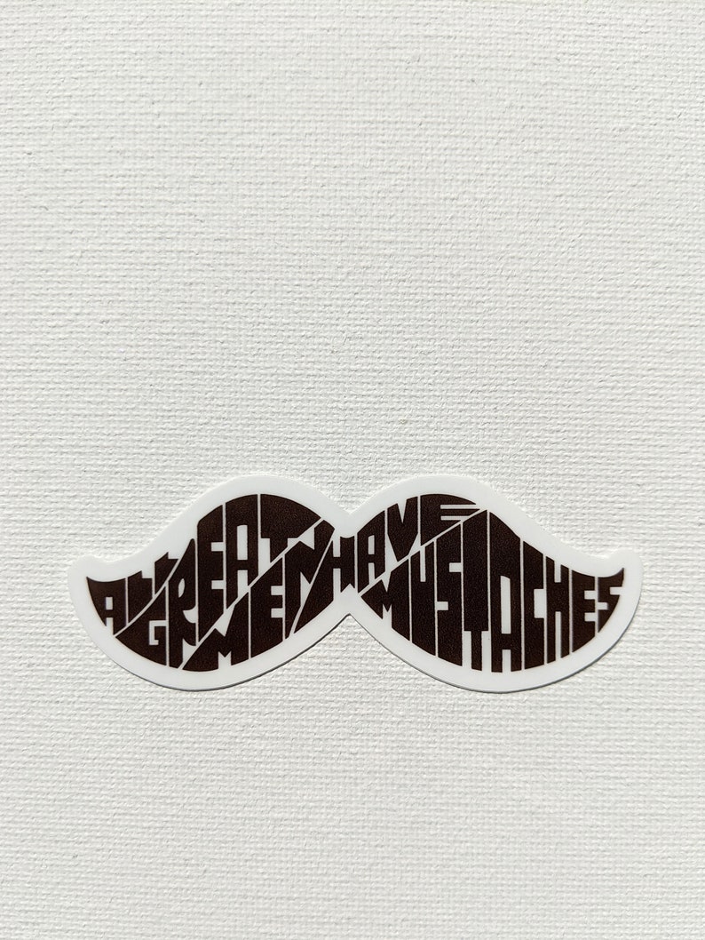 All Great Men Have Mustaches Stickers, Hot Rod, Rod Kimble, Movie ...