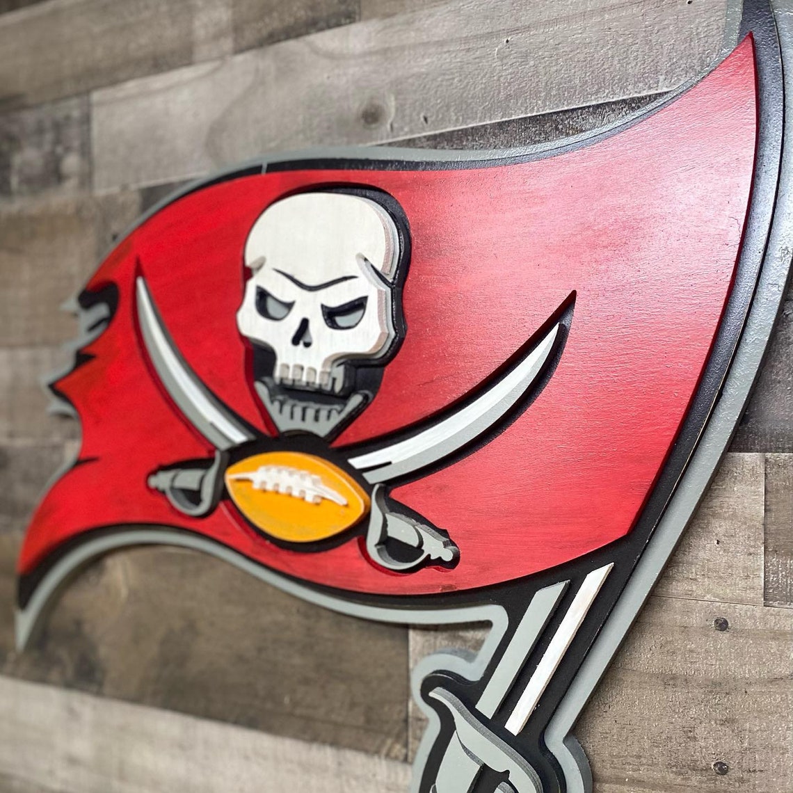 Tampa Bay Bucs Layered Flag - Etsy