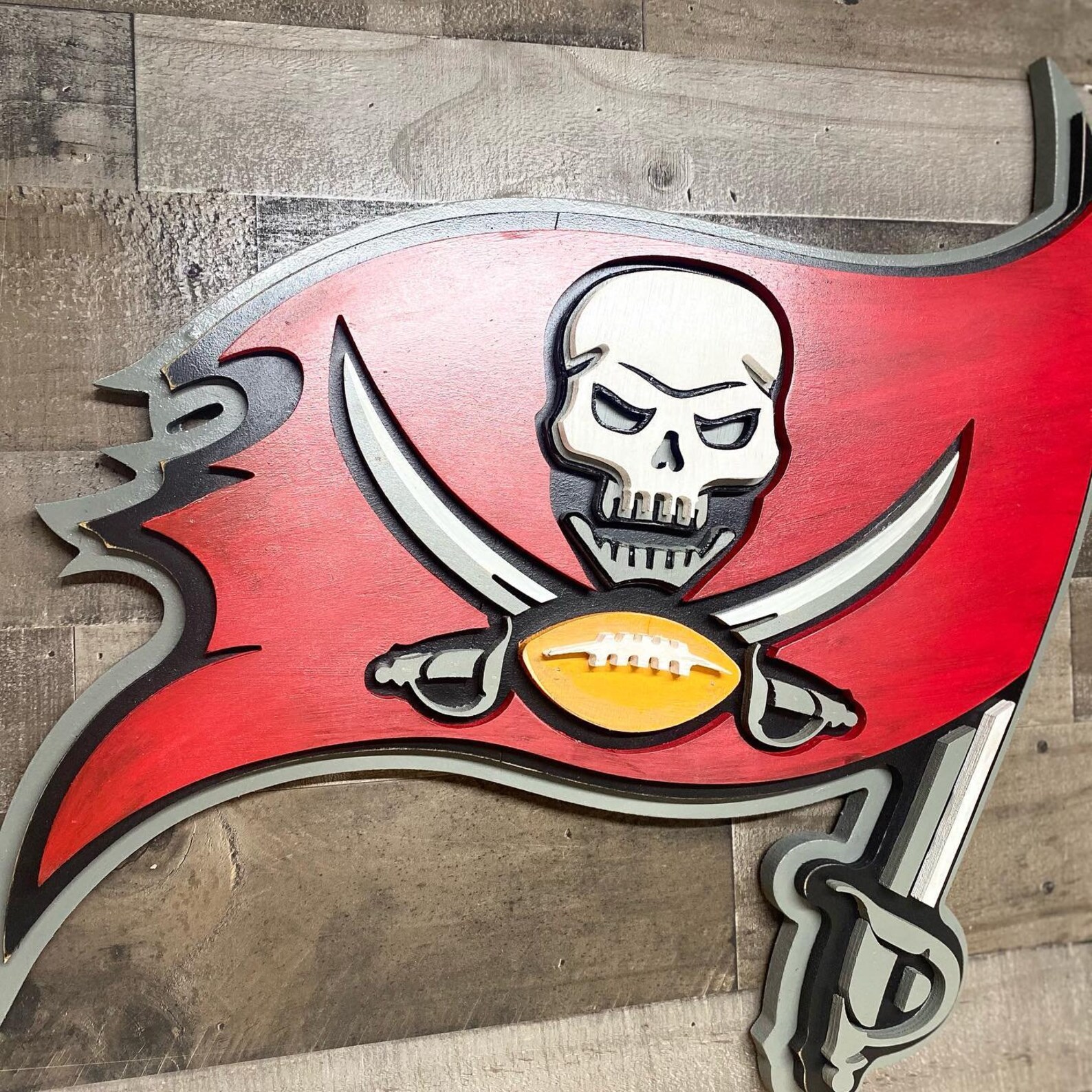 Tampa Bay Bucs Layered Flag - Etsy