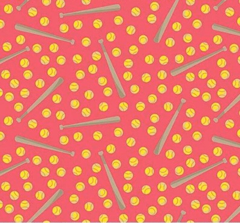 Softball on Pink - Etsy