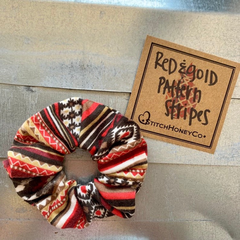 Red & Gold Pattern Stripes | Etsy