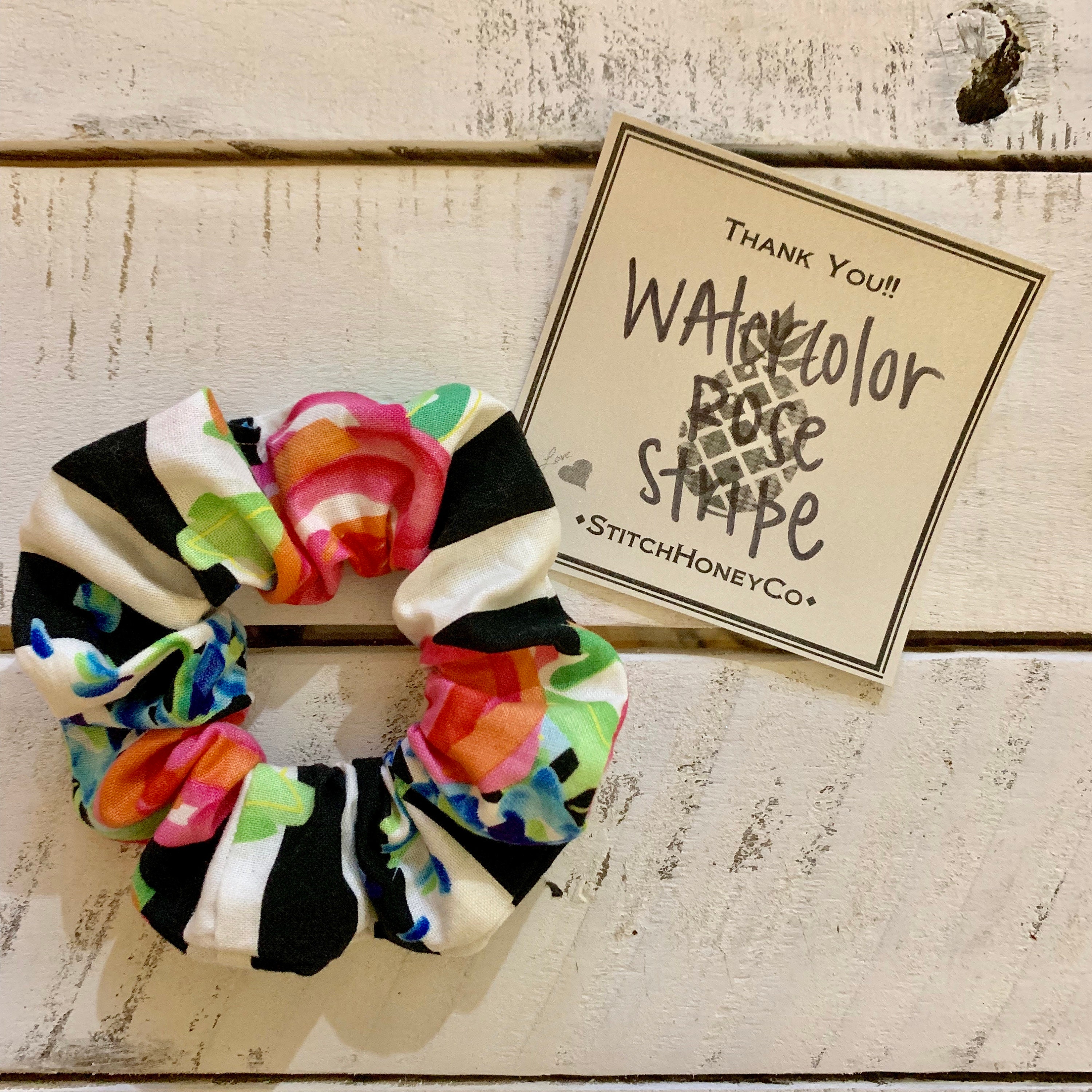 Watercolor Rose Stripe - Etsy