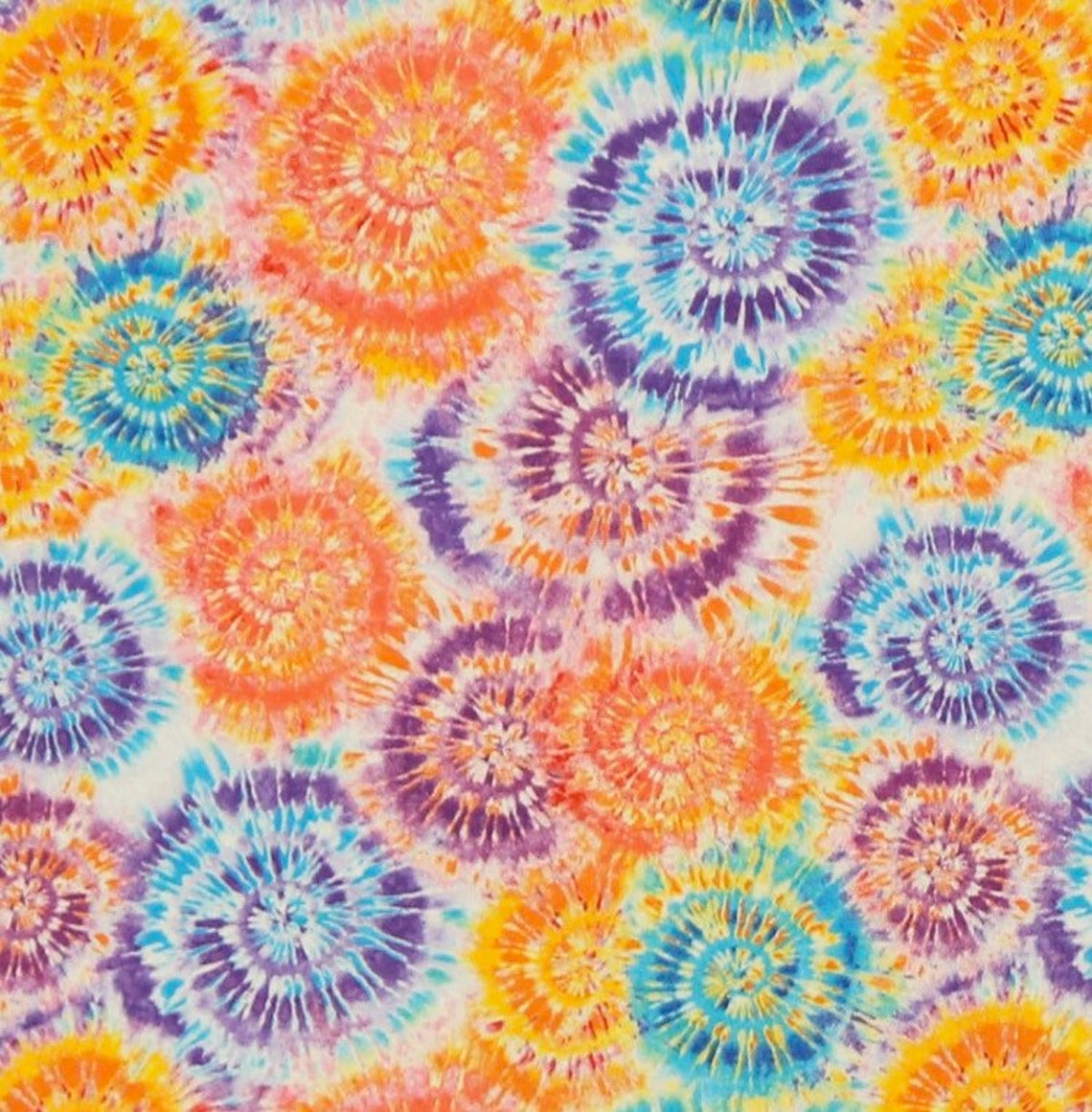 Orange & Blue Tie Dye - Etsy