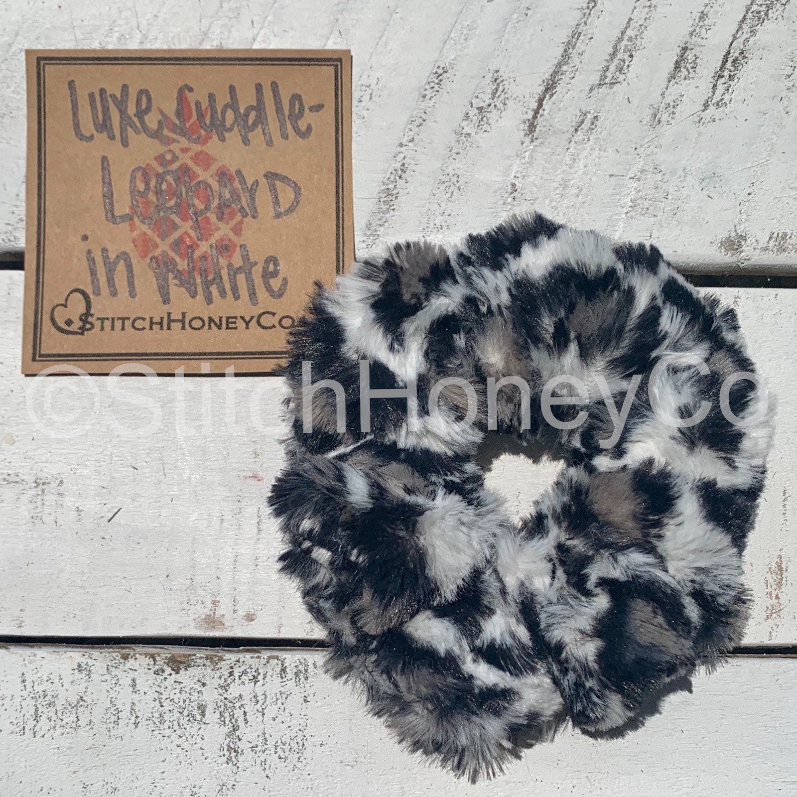 Luxe Cuddle Leopard in White | Etsy