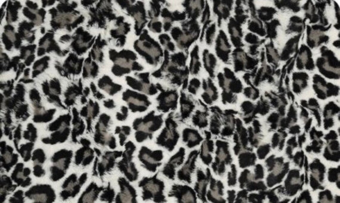 Luxe Cuddle Leopard in White | Etsy
