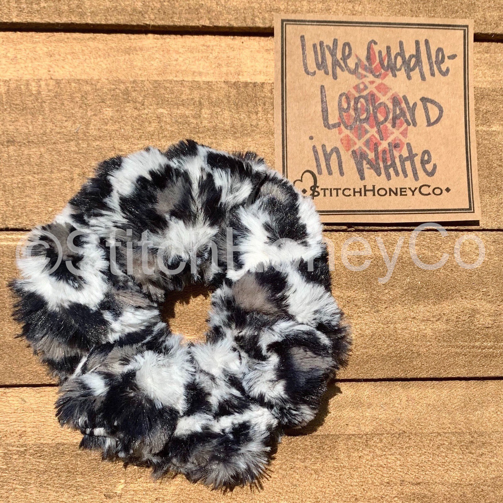 Luxe Cuddle Leopard in White | Etsy