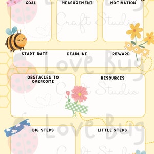 Bumble Bee Themed Digital Planner - Bundle - Etsy