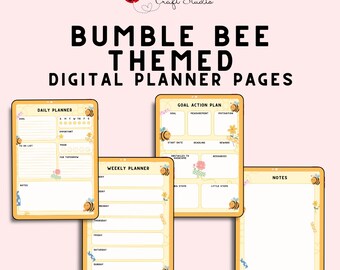 Bee Themed Digital Planner - Etsy