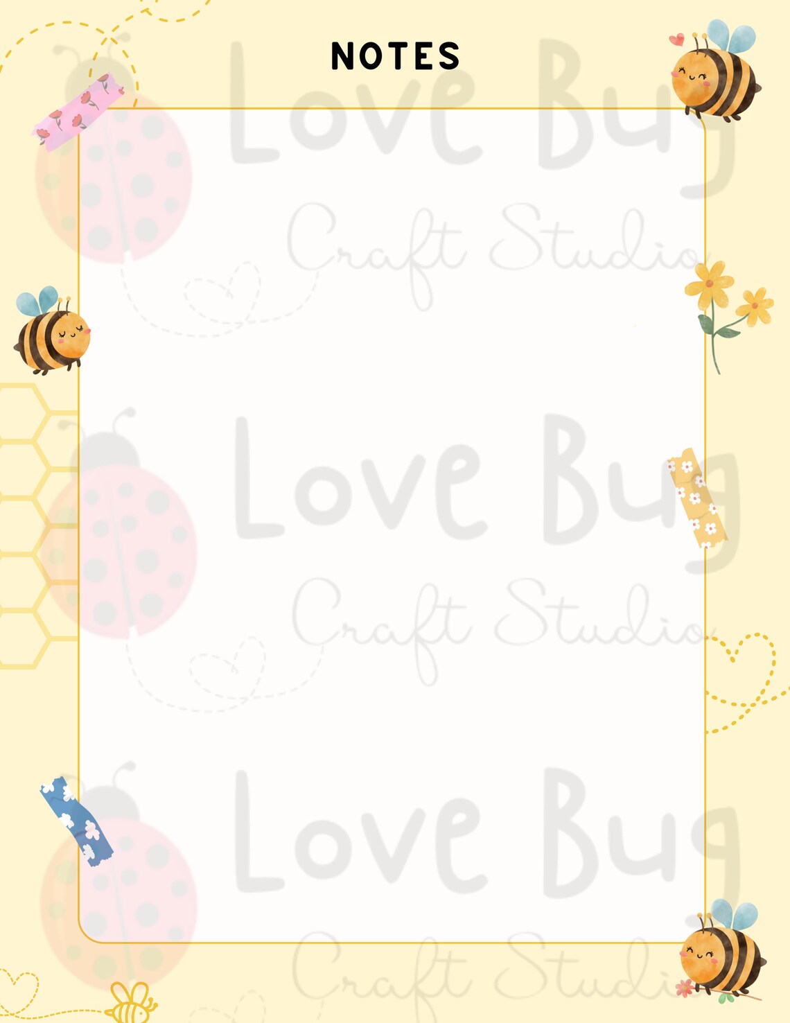 Bumble Bee Themed Digital Planner - Bundle - Etsy