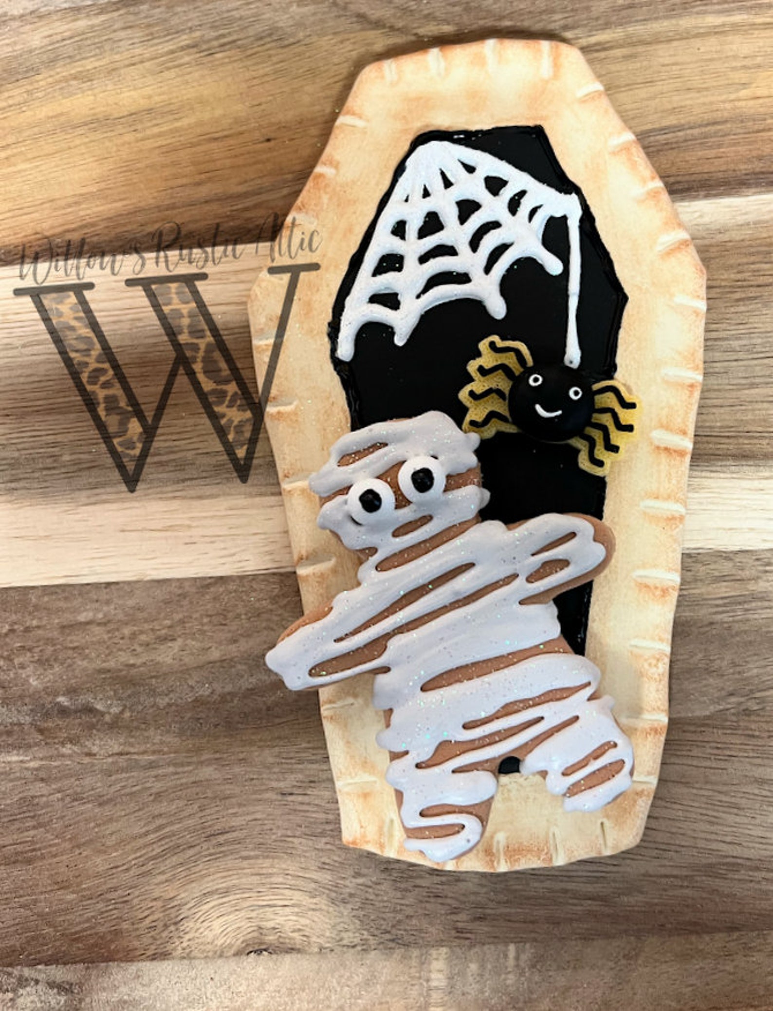 Fake Coffin Mummy Pastry, Mummy Decor, Kitchen Decor, Halloween Tiered ...