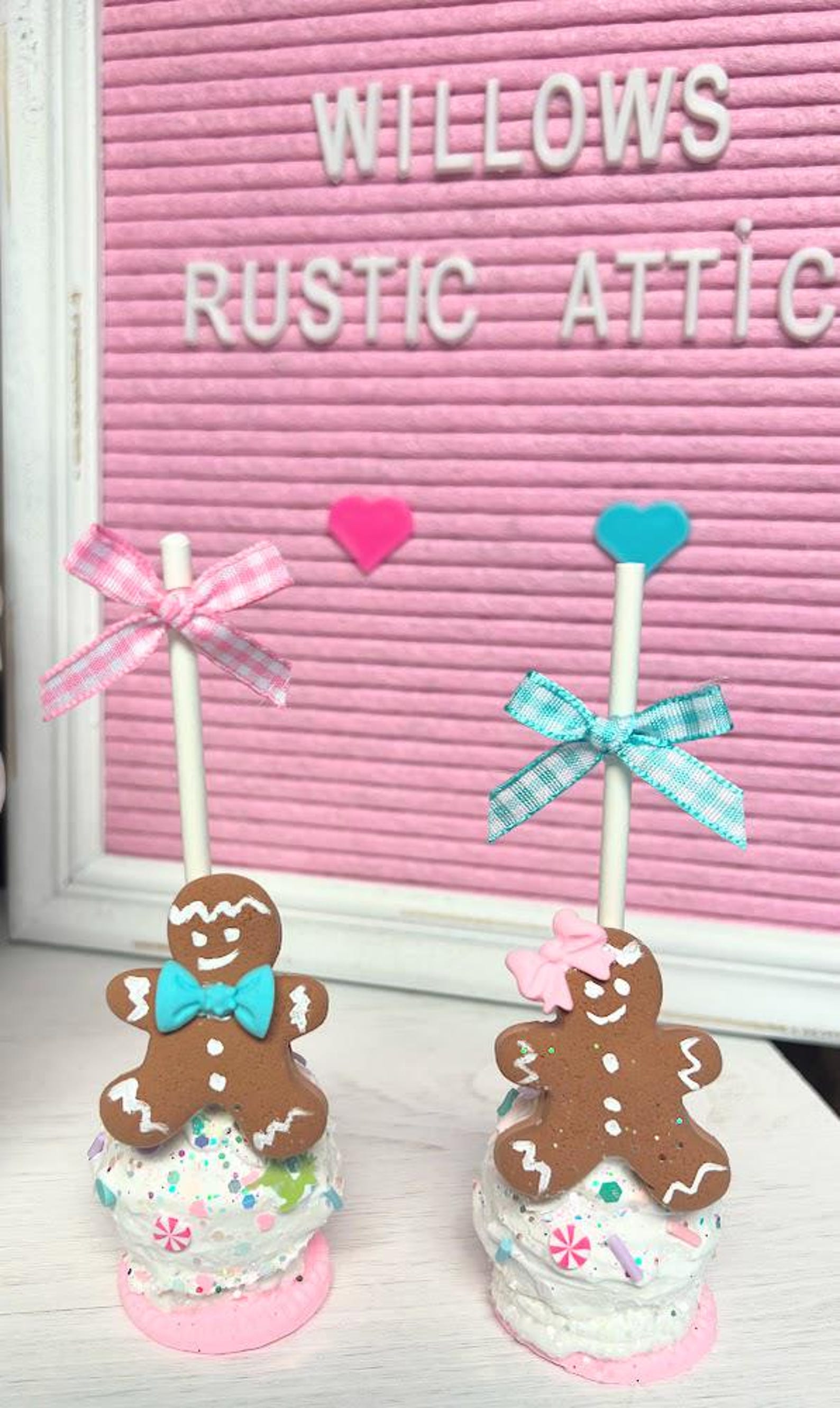 Christmas Gumdrop Decor, Gingerbread, Christmas Cake Pops, Gingies ...