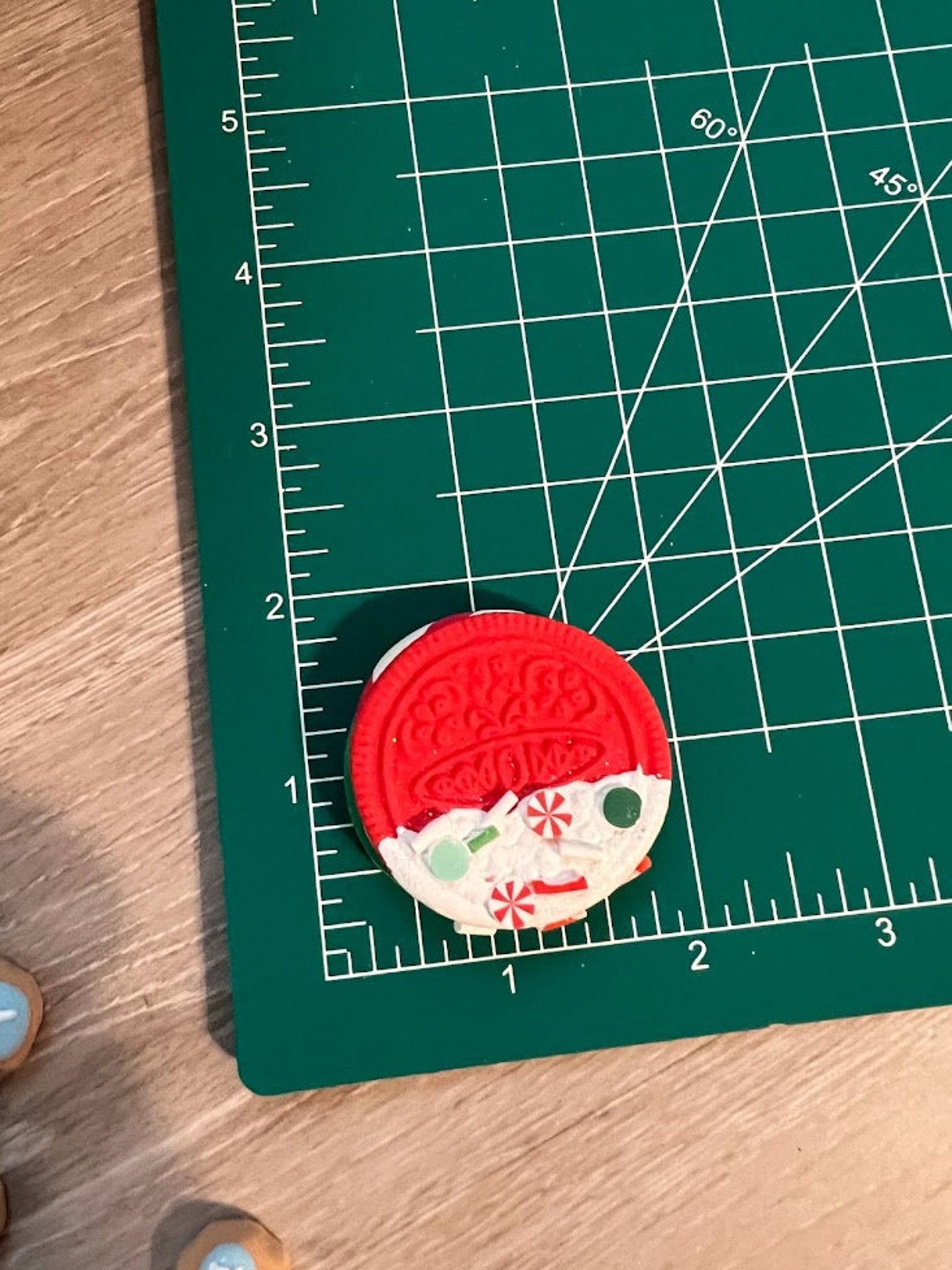 Sets of Fake Cookies, Christmas Cookies, Peppermint Twist Cookie, Faux ...