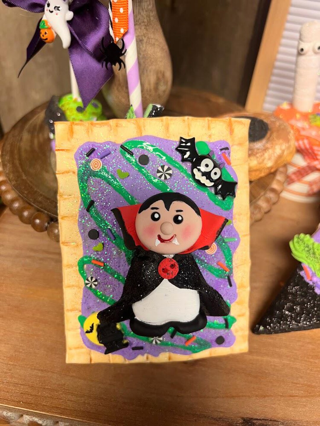 Fake Vampire Pastry, Dracula Decor, Kitchen Decor, Halloween Tiered ...