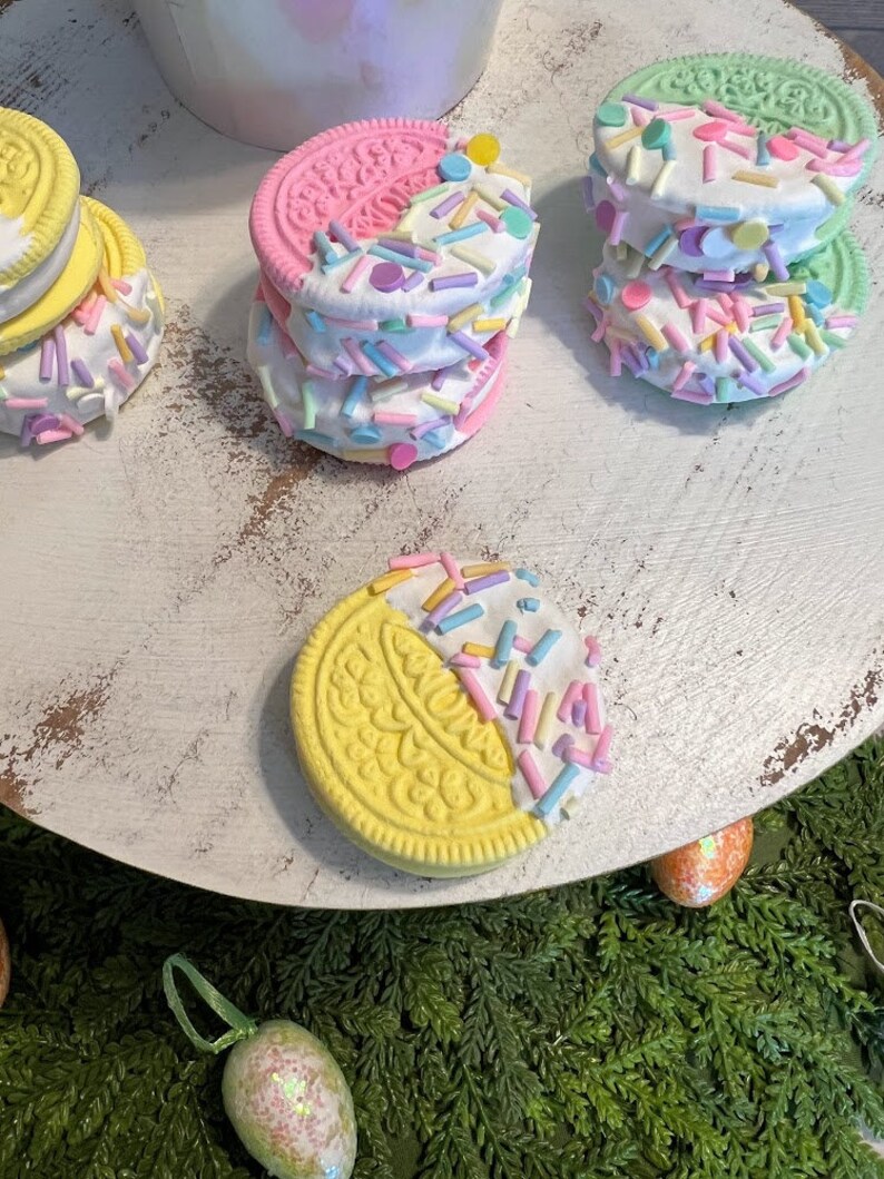 Sets of Fake Cookies Easter Cookies Faux Cookies Tier Tray - Etsy