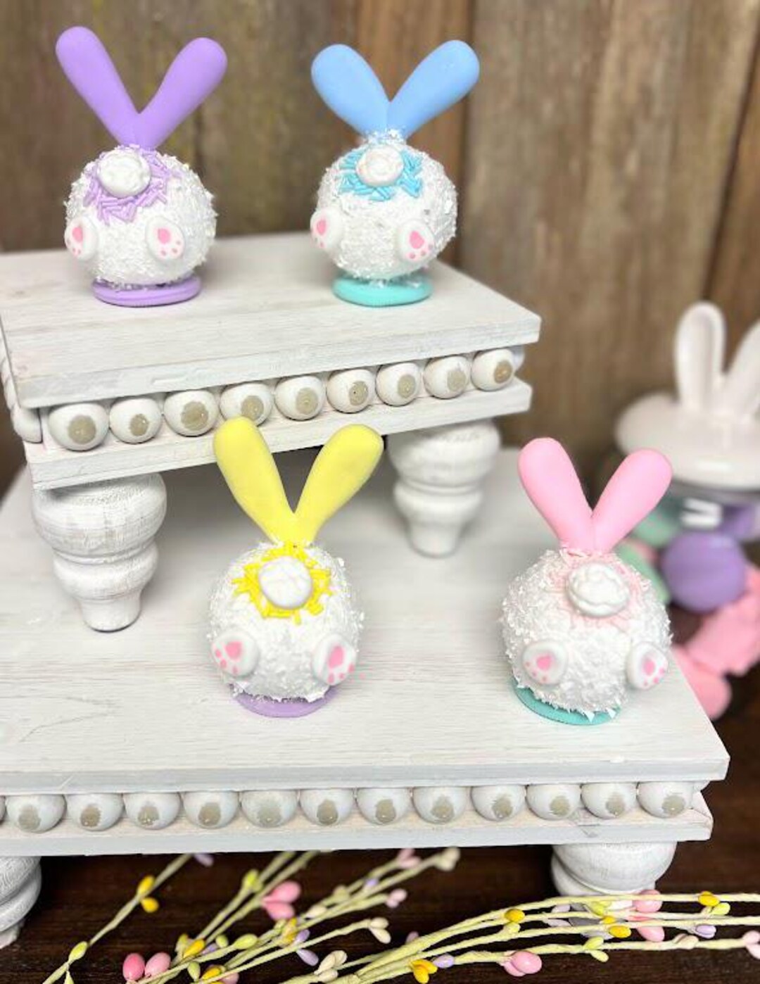 Faux Bunny Butt Snowball Cookie, Easter Cookie, Spring Bunny Decor ...